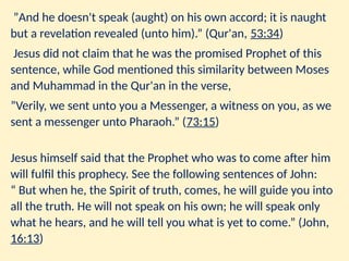 Prophecies on Prophet of Islam in the holy book.pptx