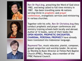 Prophetic Worship Conference Dec 2015, Penang | PPTX