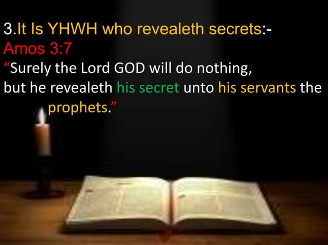 Prophecy and its purpose in god's plan | PPTX | Christianity | Religion ...