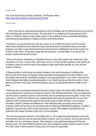 Prophecy | PDF | Judaism | Religion & Spirituality