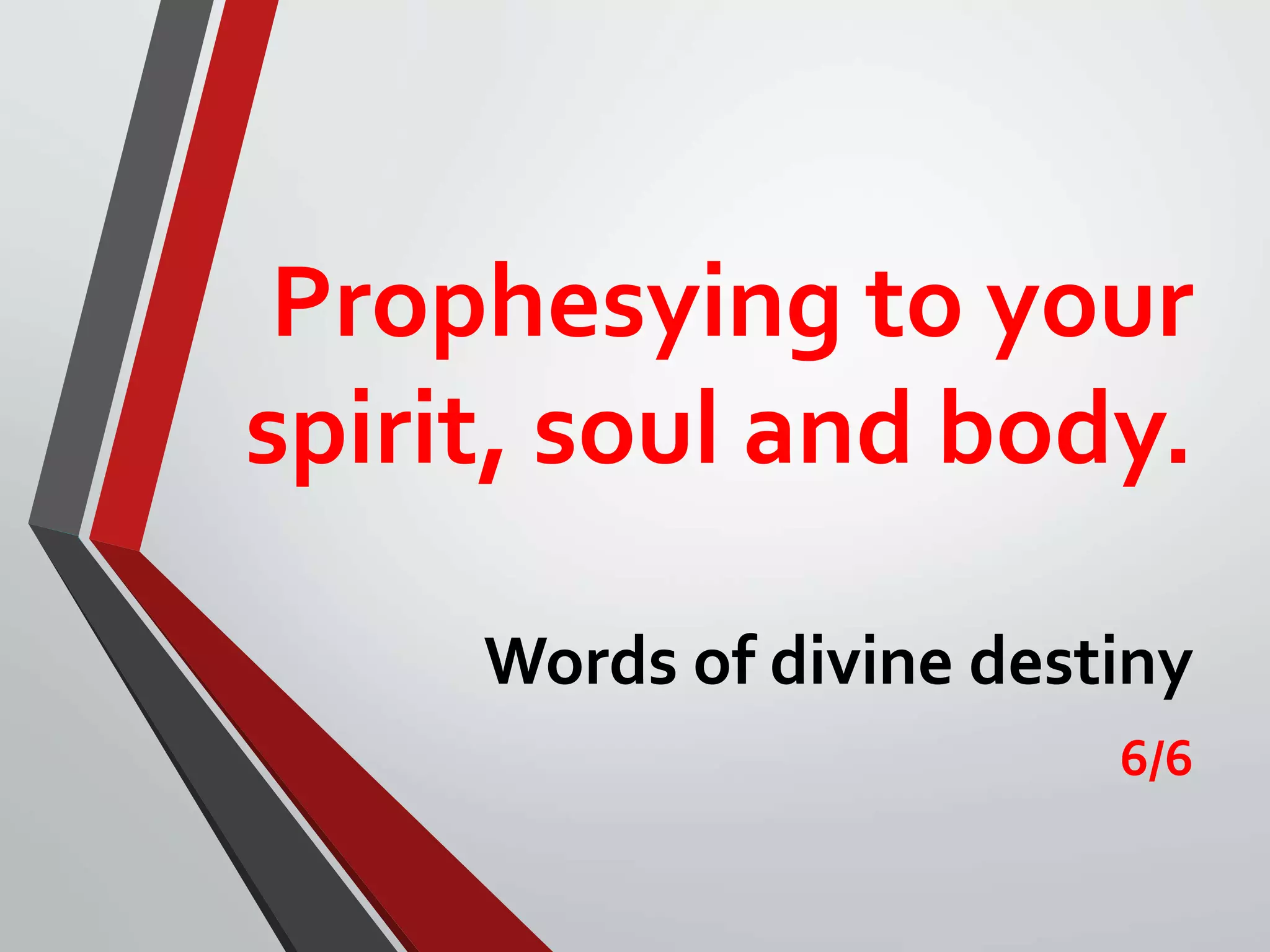 Prophesying words of divine destiny to self. | PPT