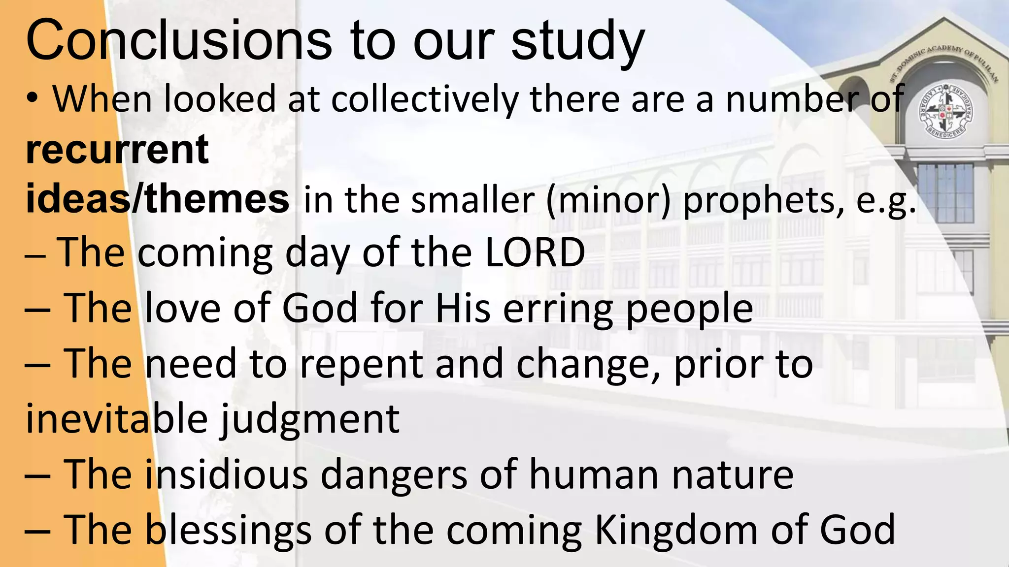 Major and Minor Prophets | PPTX