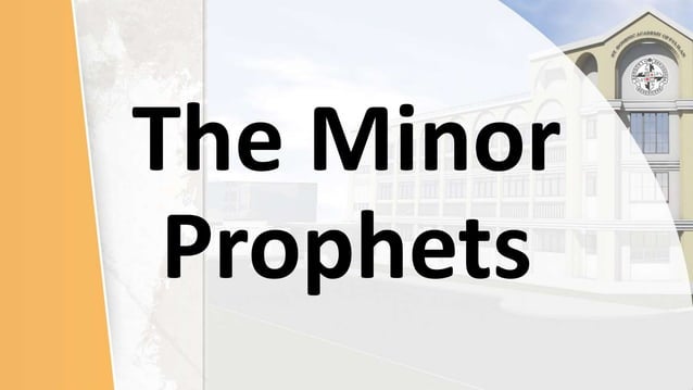 Major and Minor Prophets | PPTX