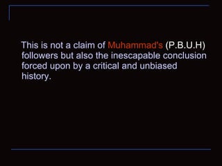 Prophet Muhammad (PBUH) | PPT