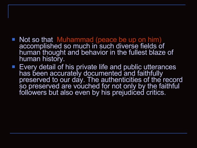 Prophet Muhammad (PBUH) | PPT