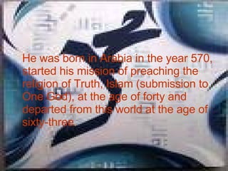 Prophet Muhammad (PBUH) | PPT