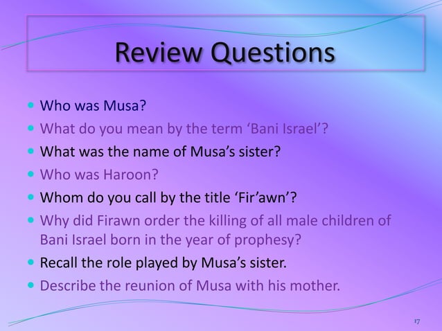 prophet-musaAS pptx powerpoint presntation and full ppt | PPT