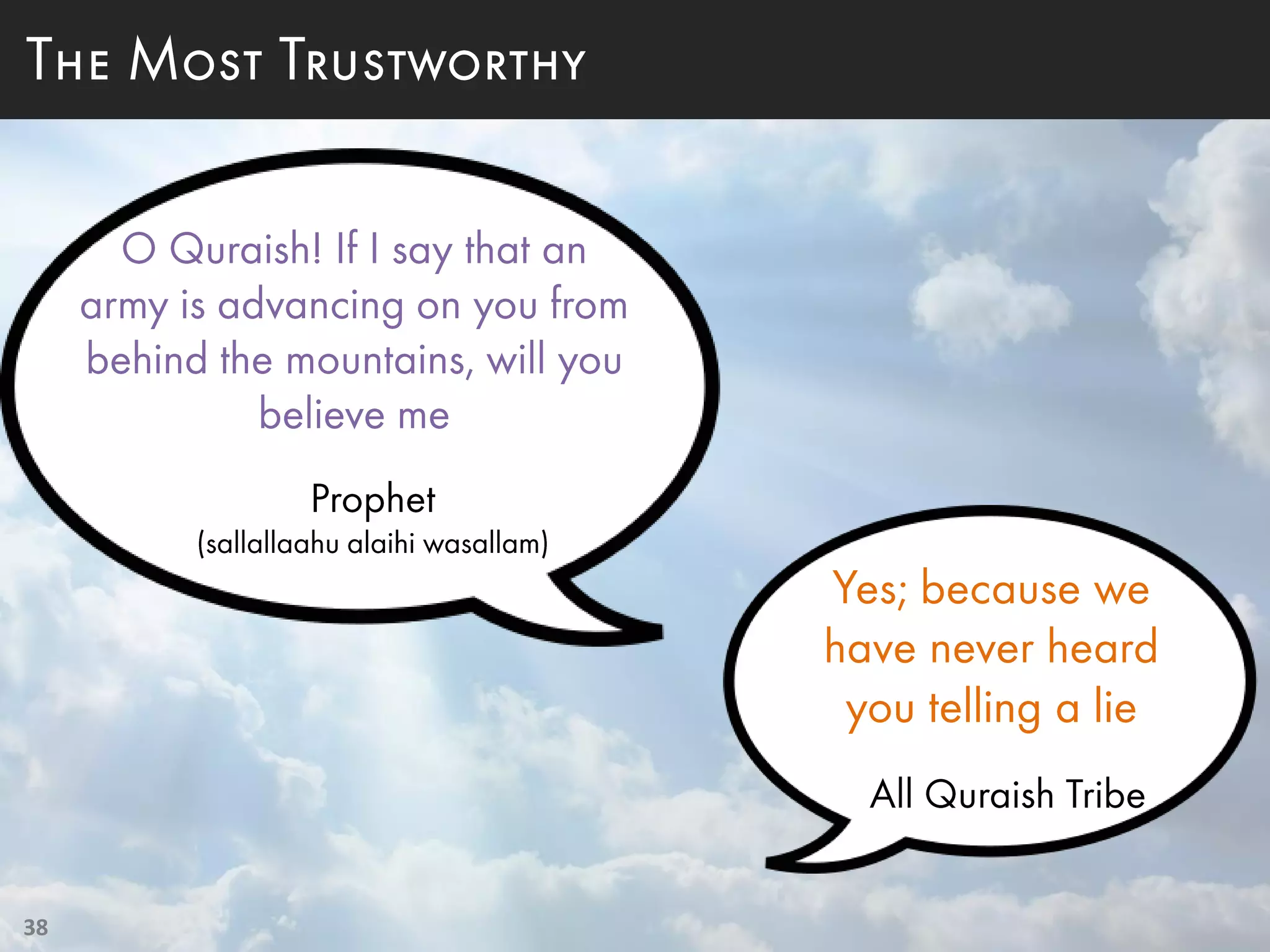 Prophet Muhammad (peace be upon him) - The Ultimate Role Model | PPT