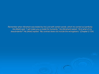 Prophet Abraham (pbuh) | PPSX