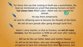 Prophet Adam and the creation of humans | PPTX