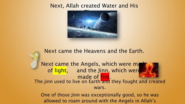 Prophet Adam and the creation of humans | PPTX | Islam | Religion ...