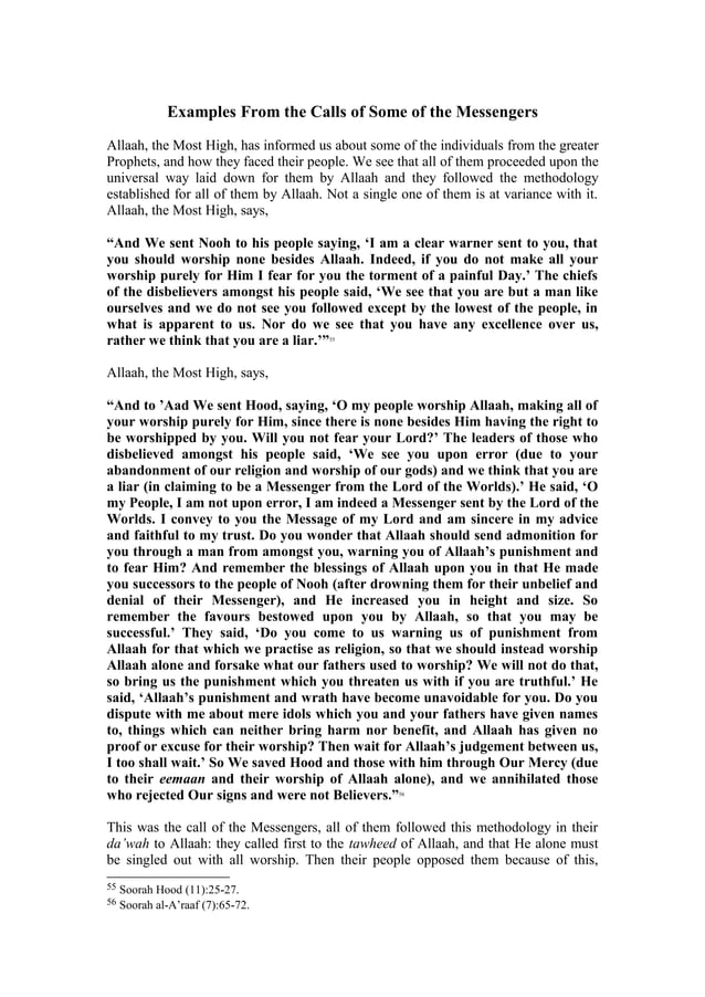 Prophet call to God | PDF