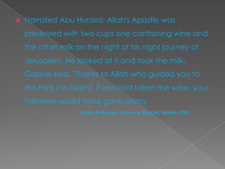 Prophet chosed the milk cup | PPSX | Islam | Religion & Spirituality