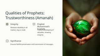 Prophet hood of Muhammad pb uh and islam | PPT