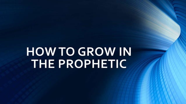 Prophetic Activations. | PPTX | Spirituality | Religion & Spirituality