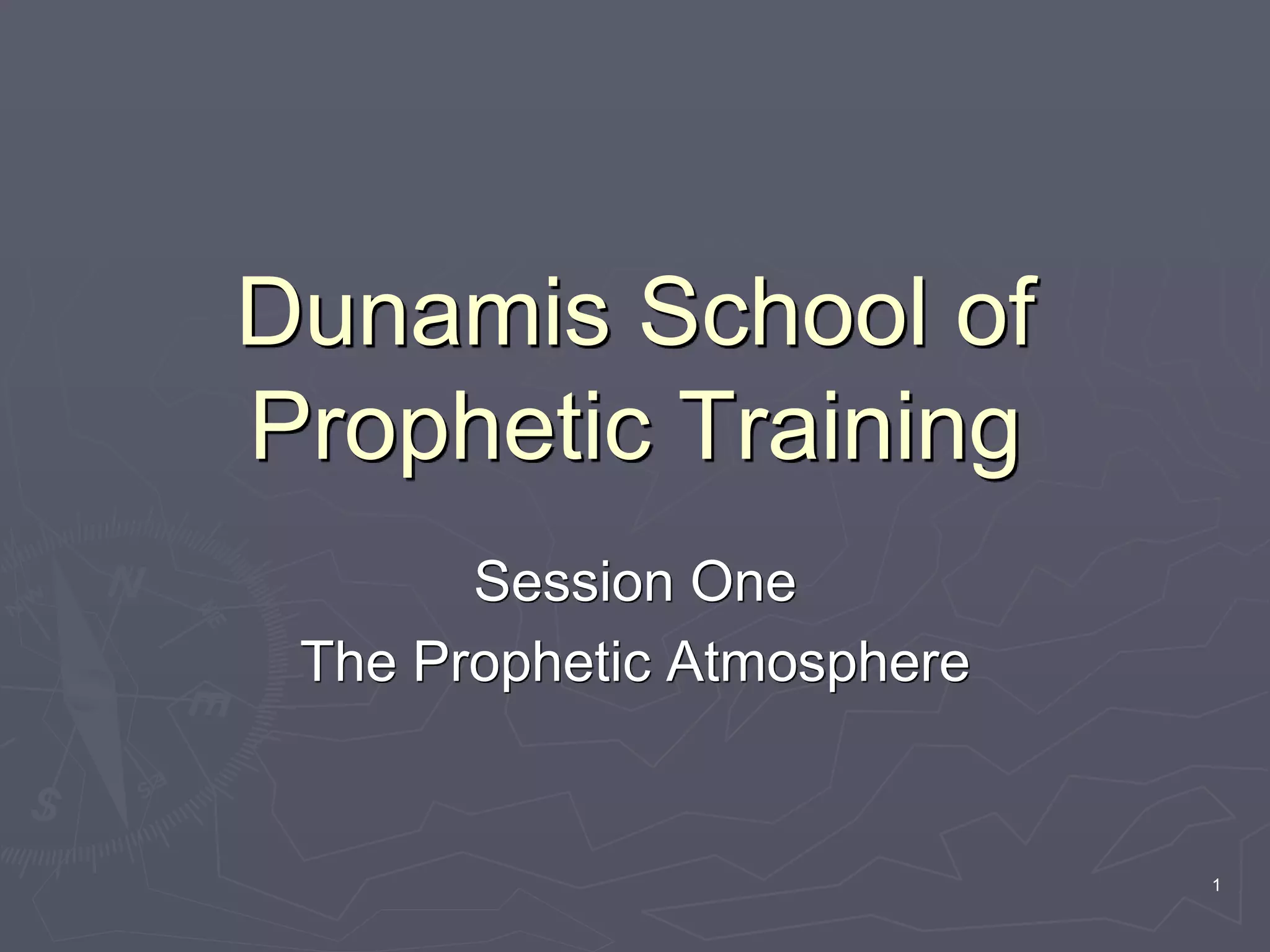 Understanding the Prophetic Atmosphere | PPTX