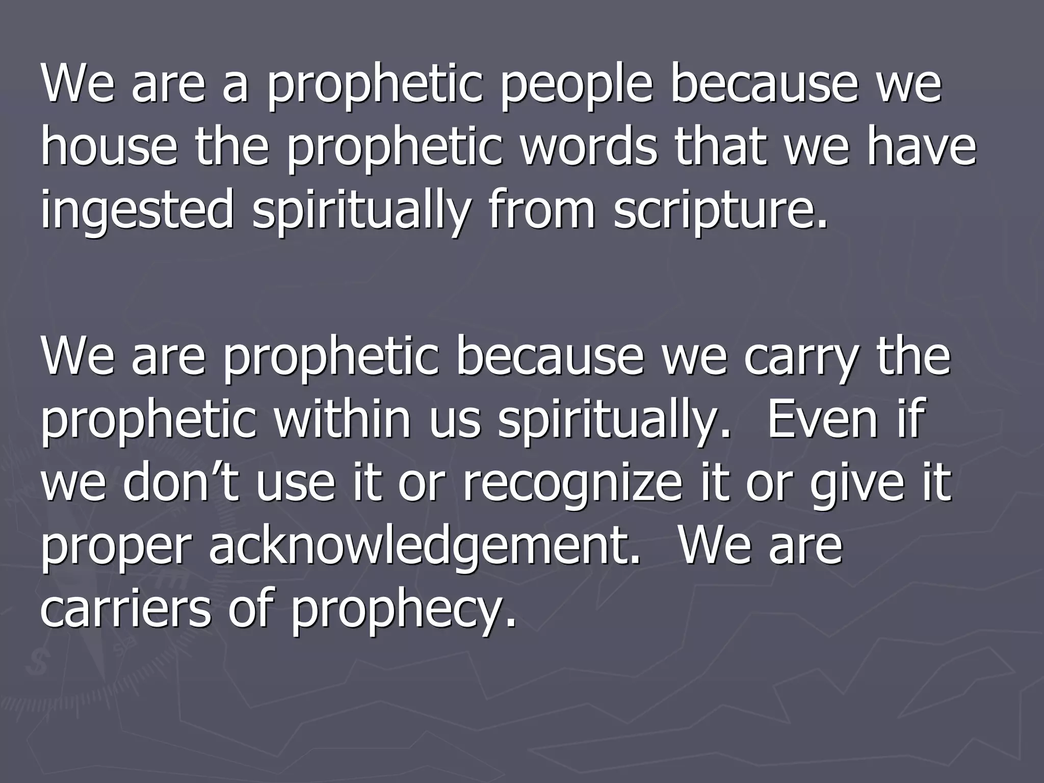Understanding the Prophetic Atmosphere | PPTX