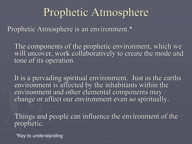 Understanding the Prophetic Atmosphere | PPTX