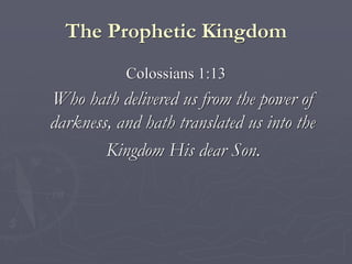 Understanding the Prophetic Atmosphere | PPTX