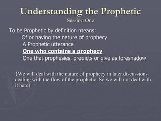 Understanding the Prophetic Atmosphere | PPT