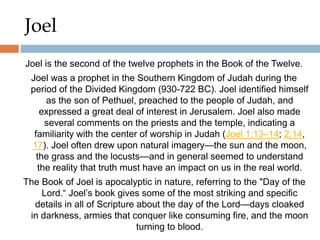 Prophetic Books of the Bible | PPTX