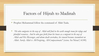 Prophetic history : Hijrah | PPTX