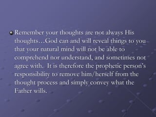 Prophetic mentoring class session 5 and 6 The Human Ear | PPTX