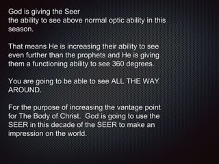 Understanding the Prophetic - The Seer Lesson 7 | PPTX