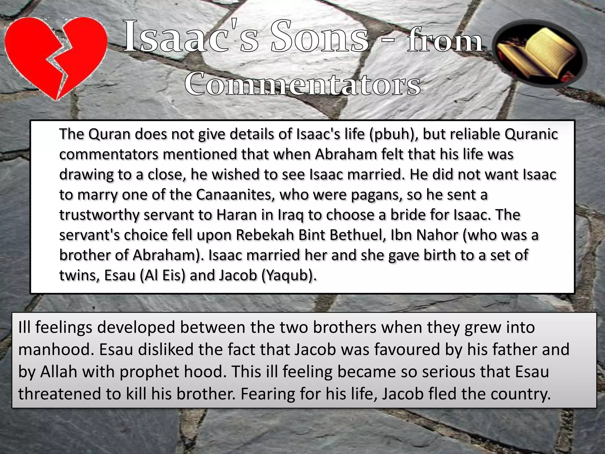 Prophet Isaac | PPTX | Christianity | Religion & Spirituality