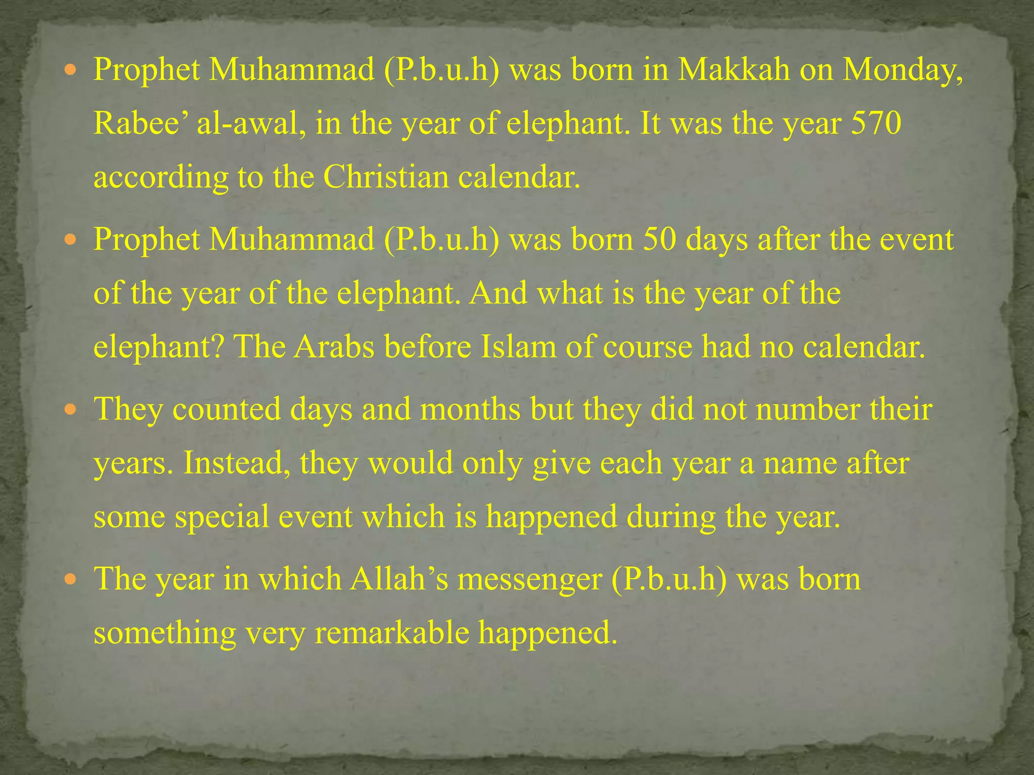 Prophet muhammad | PPT