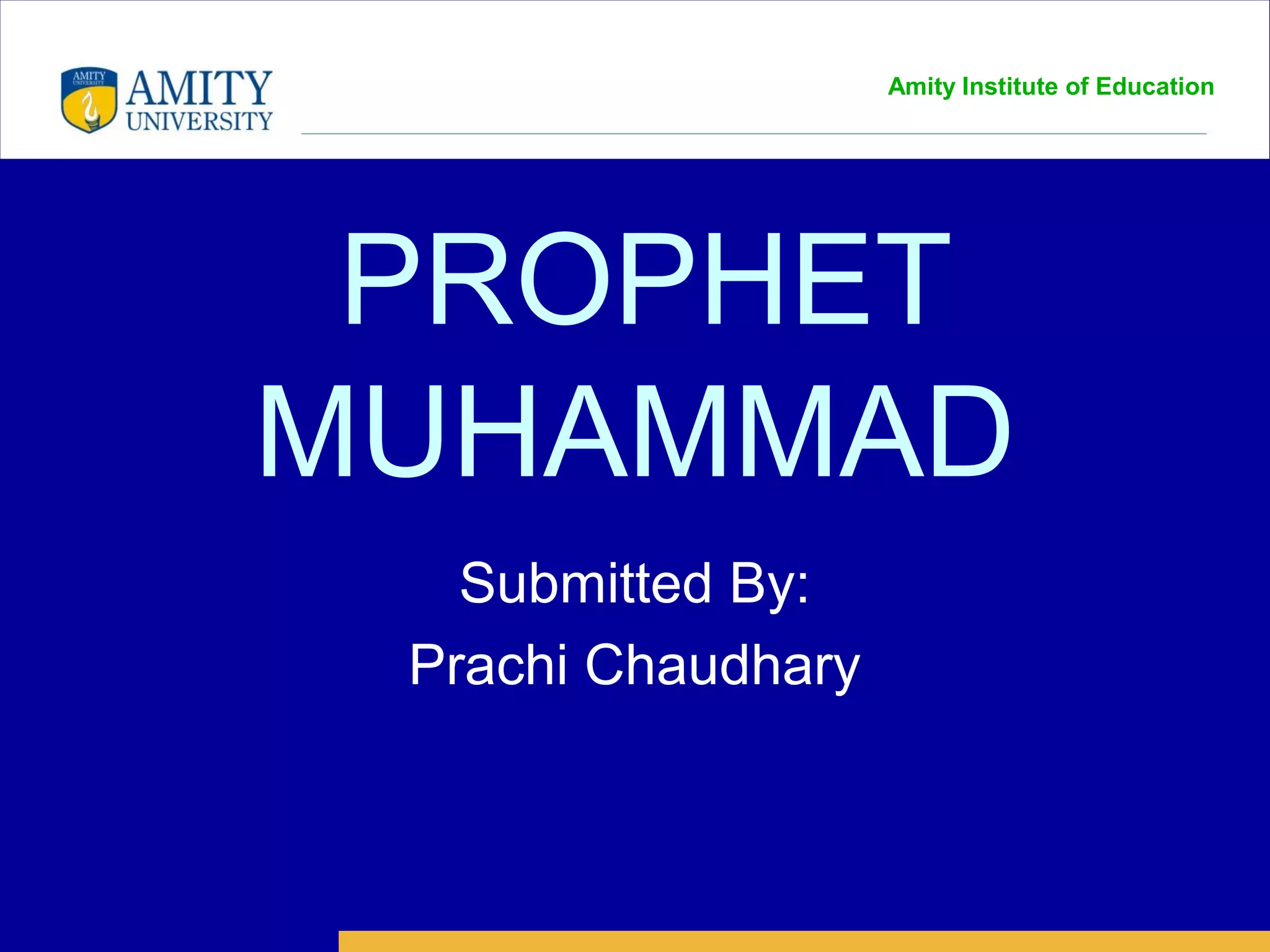 Prophet muhammad | PPT
