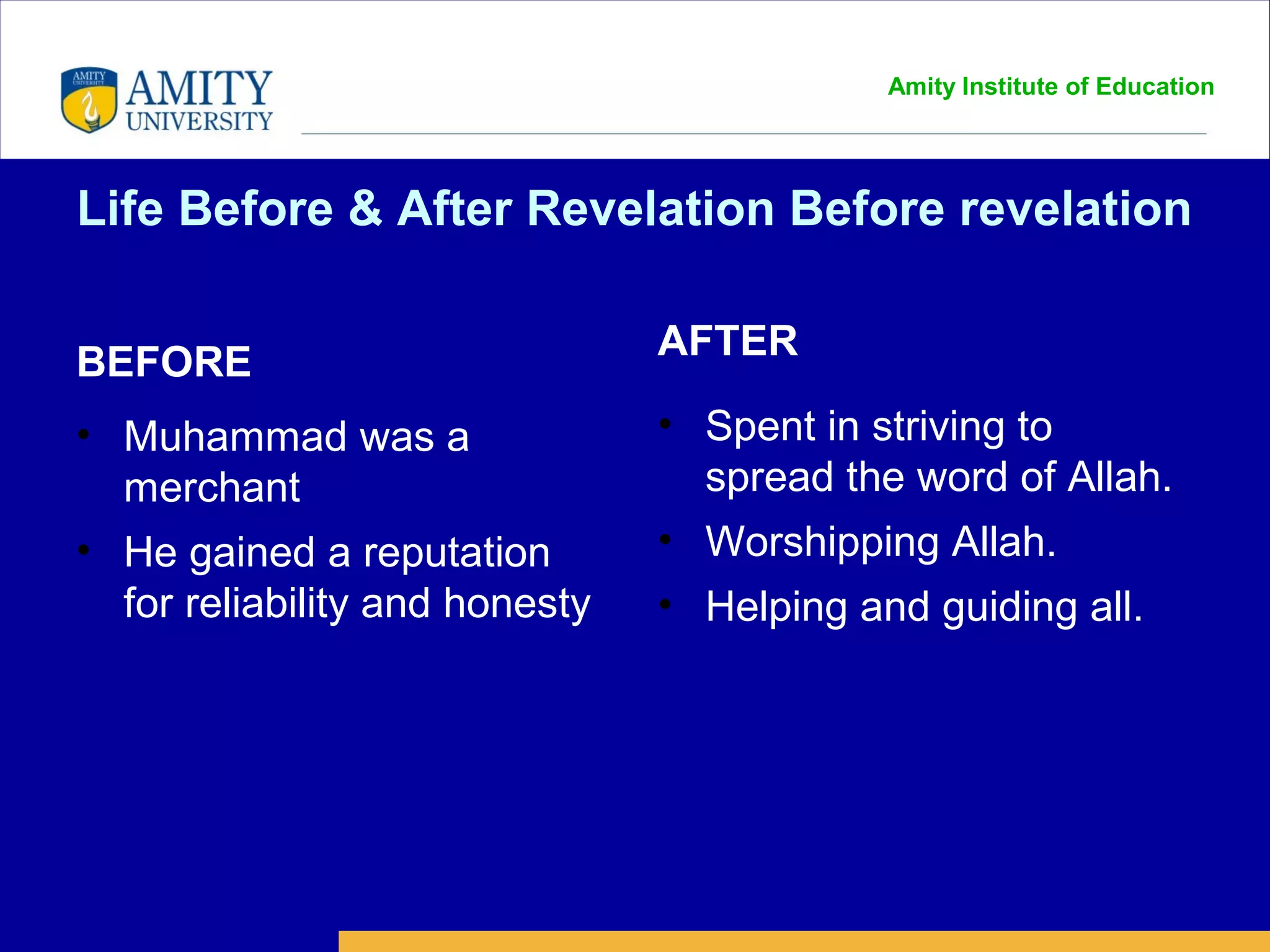 Prophet muhammad | PPT