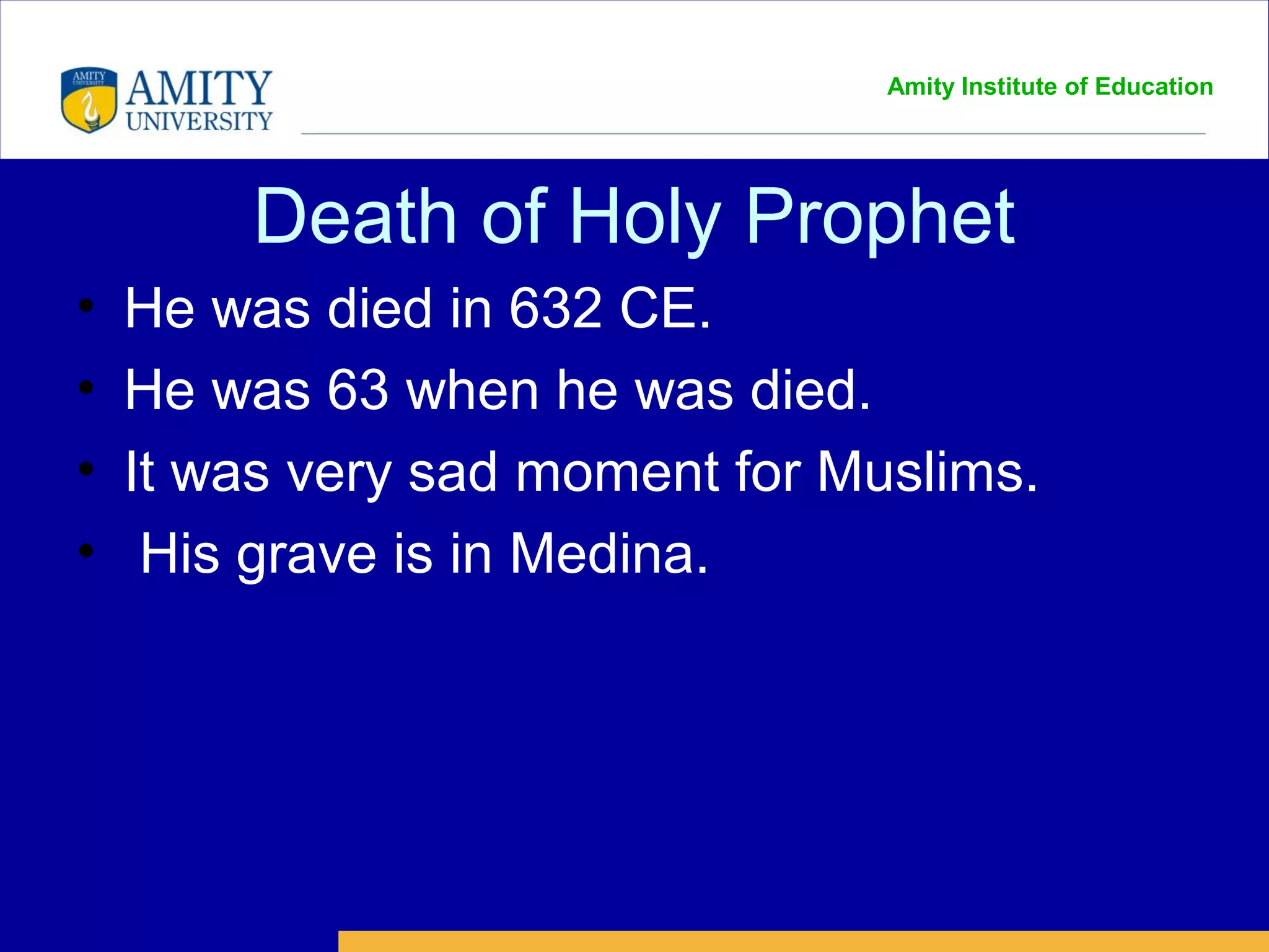 Prophet muhammad | PPT