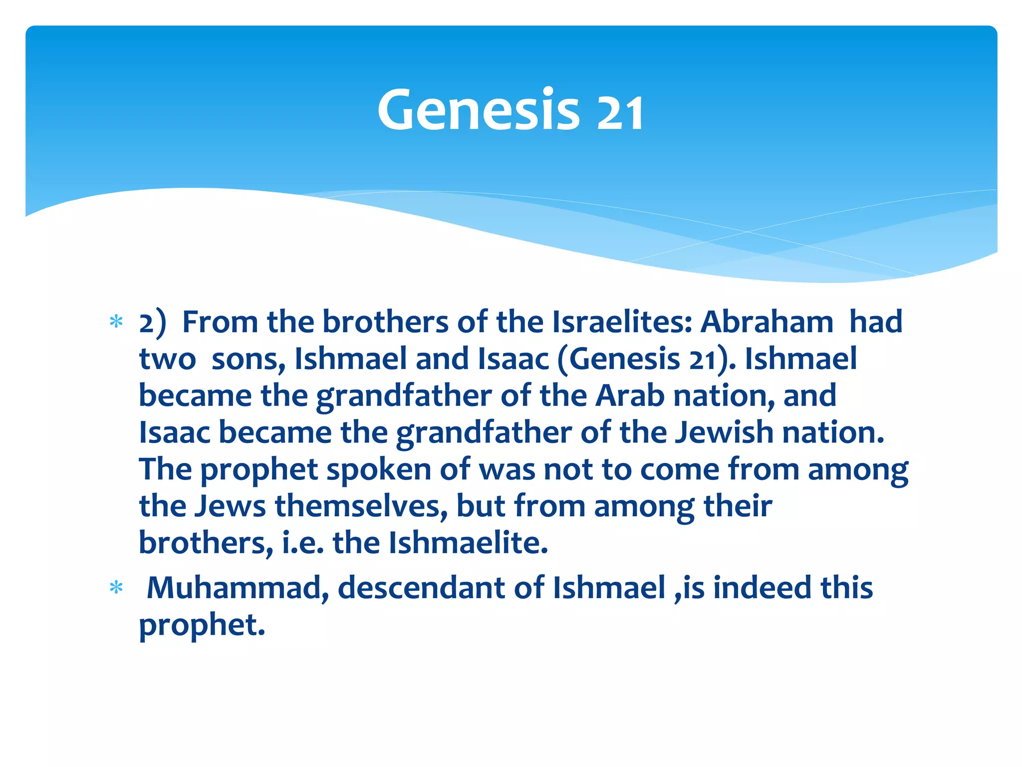 Prophet Muhammad in the Bible | PPTX