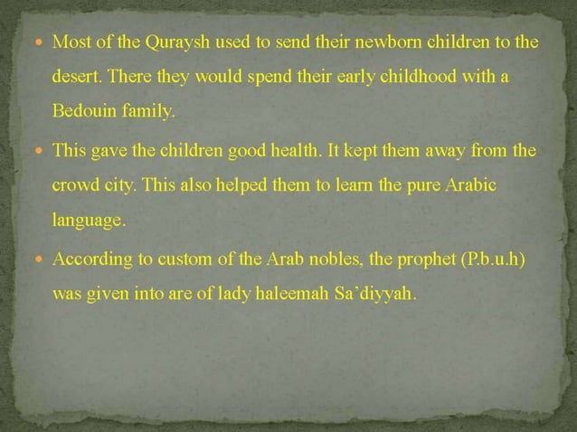 Prophet muhammad page 06 | PPT