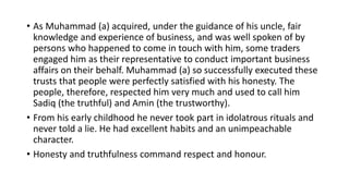 Prophet muhammad [saw] | PPTX