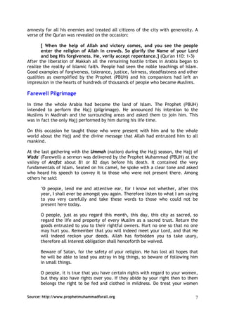 Prophet Muhammad (saw) -blessing for mankind | PDF