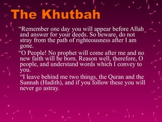 Prophet's Farewell, Islam | PPS