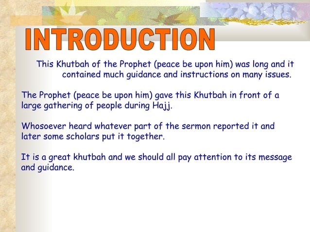 Prophet's Farewell, Islam | PPS | Islam | Religion & Spirituality
