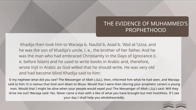 The revelation of Quran upon Prophet Muhammepptx | PPTX | Islam ...