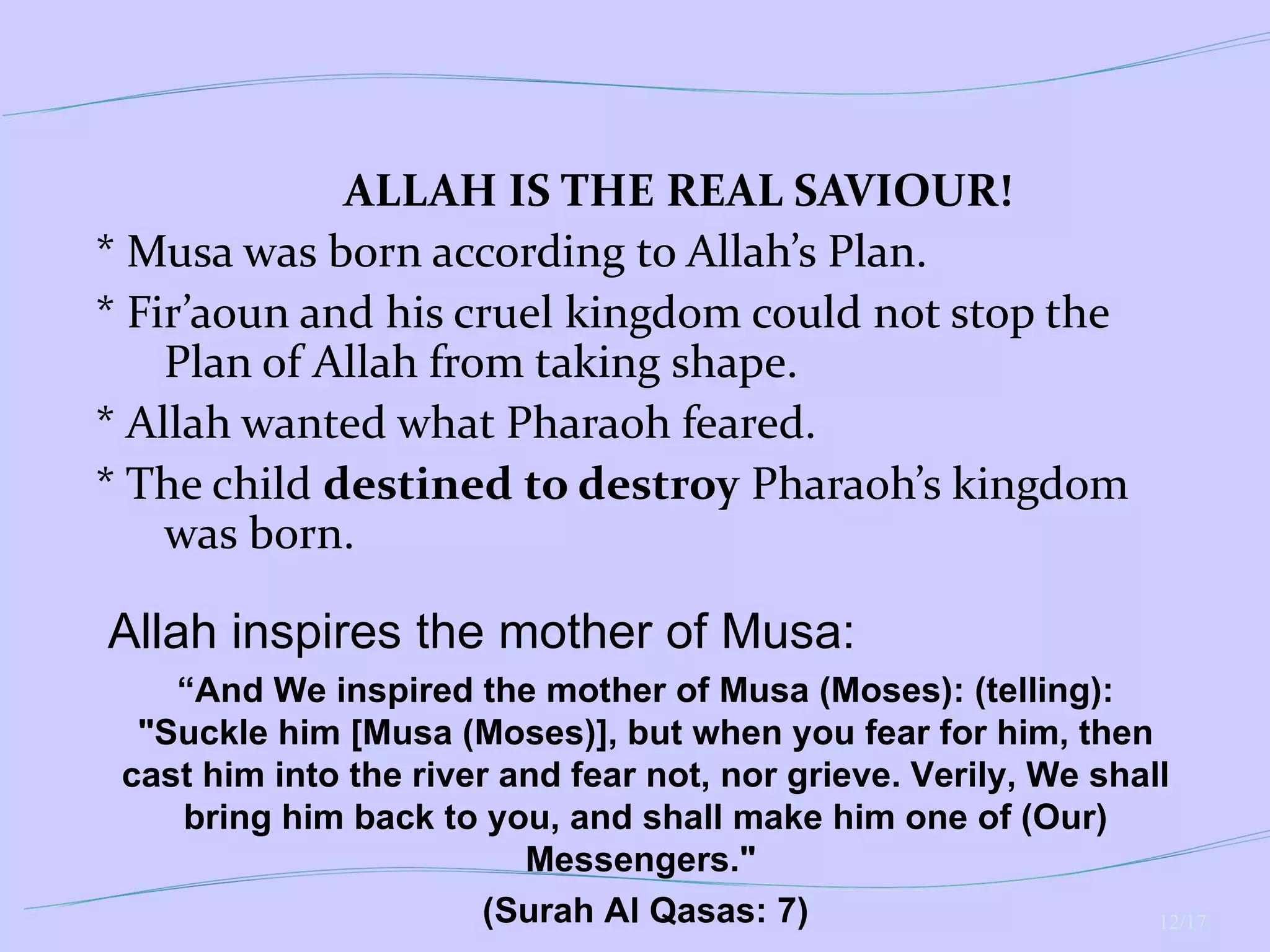 Prophet Musa, Part 1 of 6 | PPS
