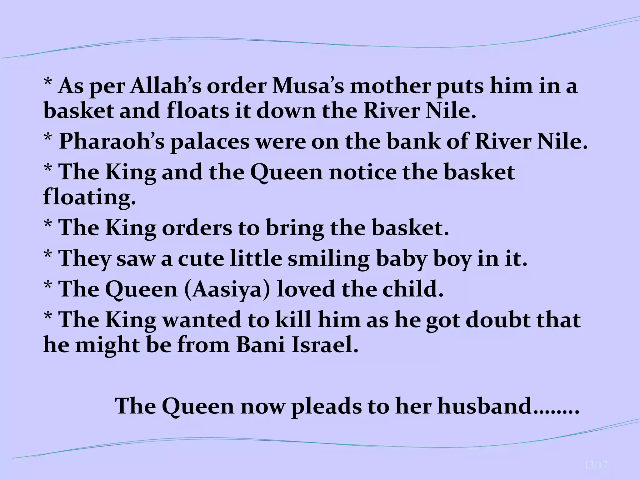 Prophet Musa, Part 1 of 6 | PPS
