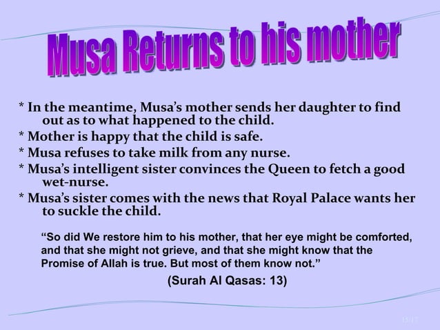 Prophet Musa, Part 1 of 6 | PPS | Islam | Religion & Spirituality