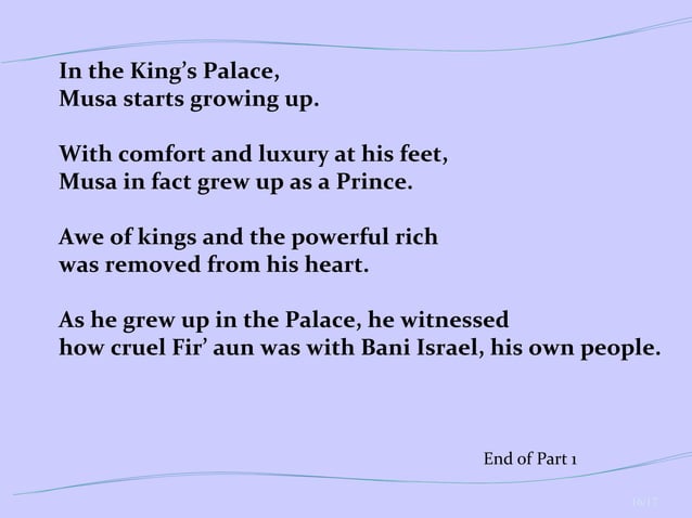 Prophet Musa, Part 1 of 6 | PPS | Islam | Religion & Spirituality