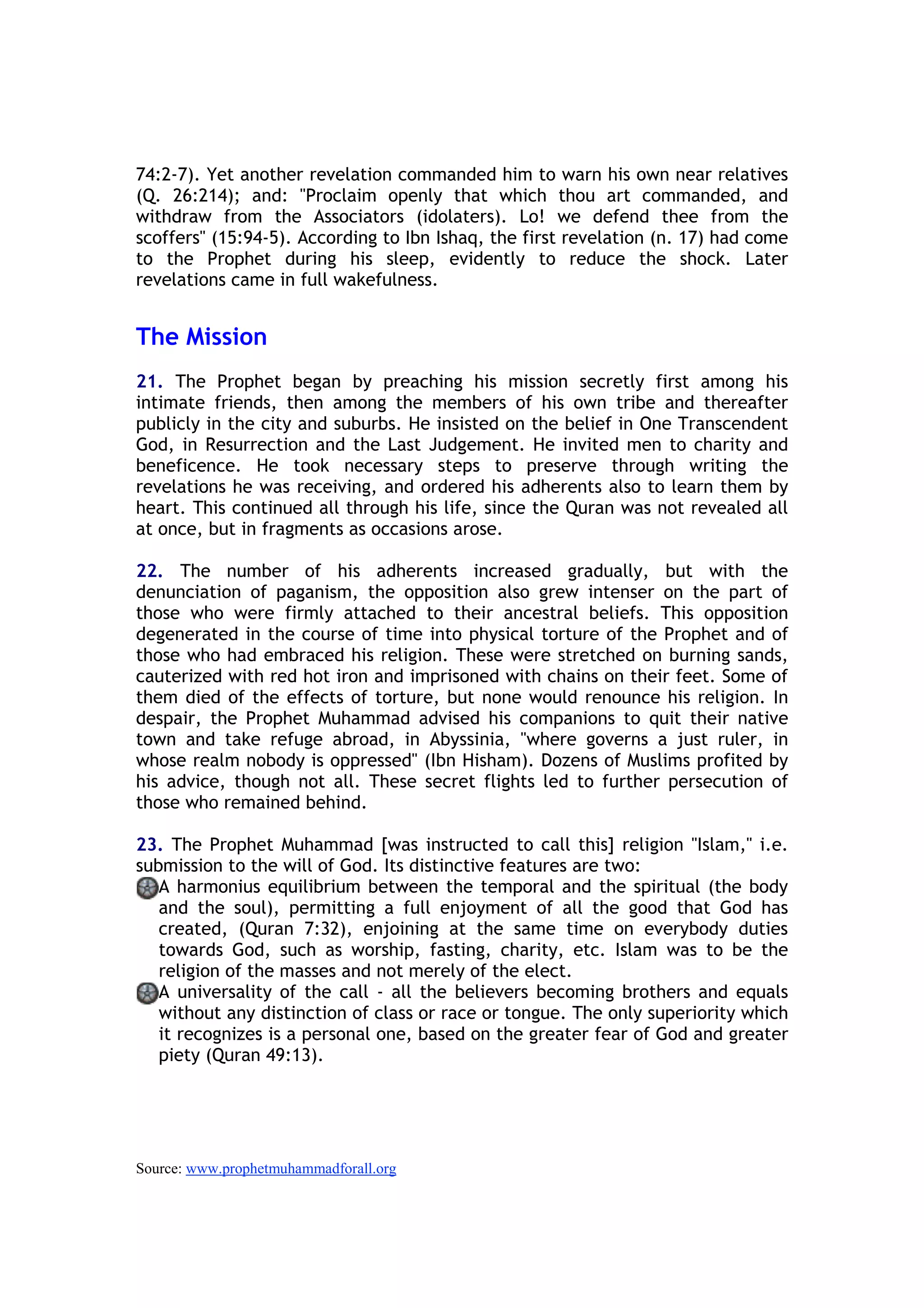 Prophet of Islam Biography by Hamidullah | PDF