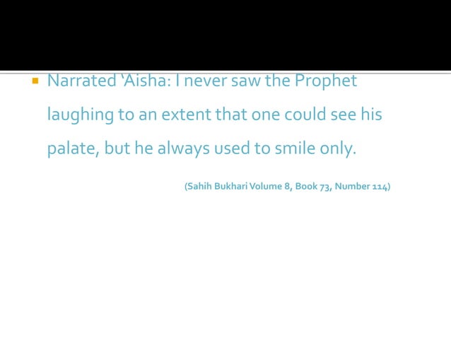 Prophet (pbuh) always used to smile | PPSX