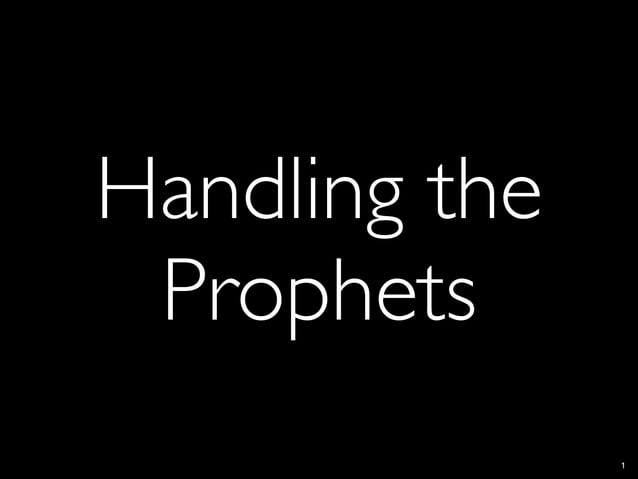 II. Handling the OT Prophets 1. The Eighth Century | KEY