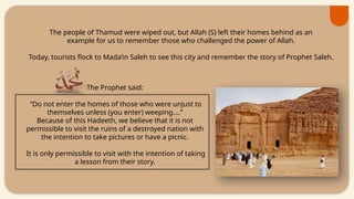 Prophet Saleh and Thamud: The Miracle of the Camel | PPT