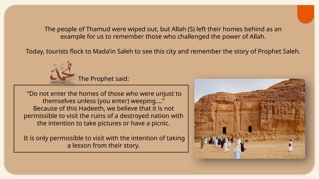 Prophet Saleh and Thamud: The Miracle of the Camel | PPT