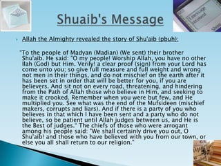 Prophet shu’aib | PPTX